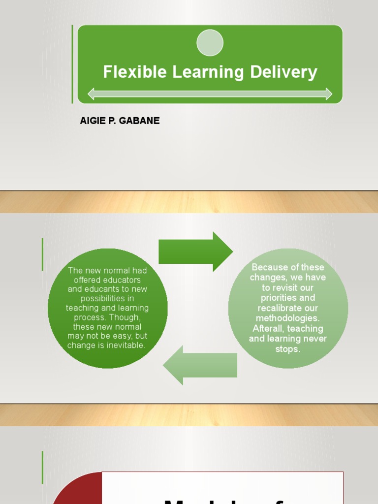 Flexible Learning Delivery - Presentation | PDF | Learning ...