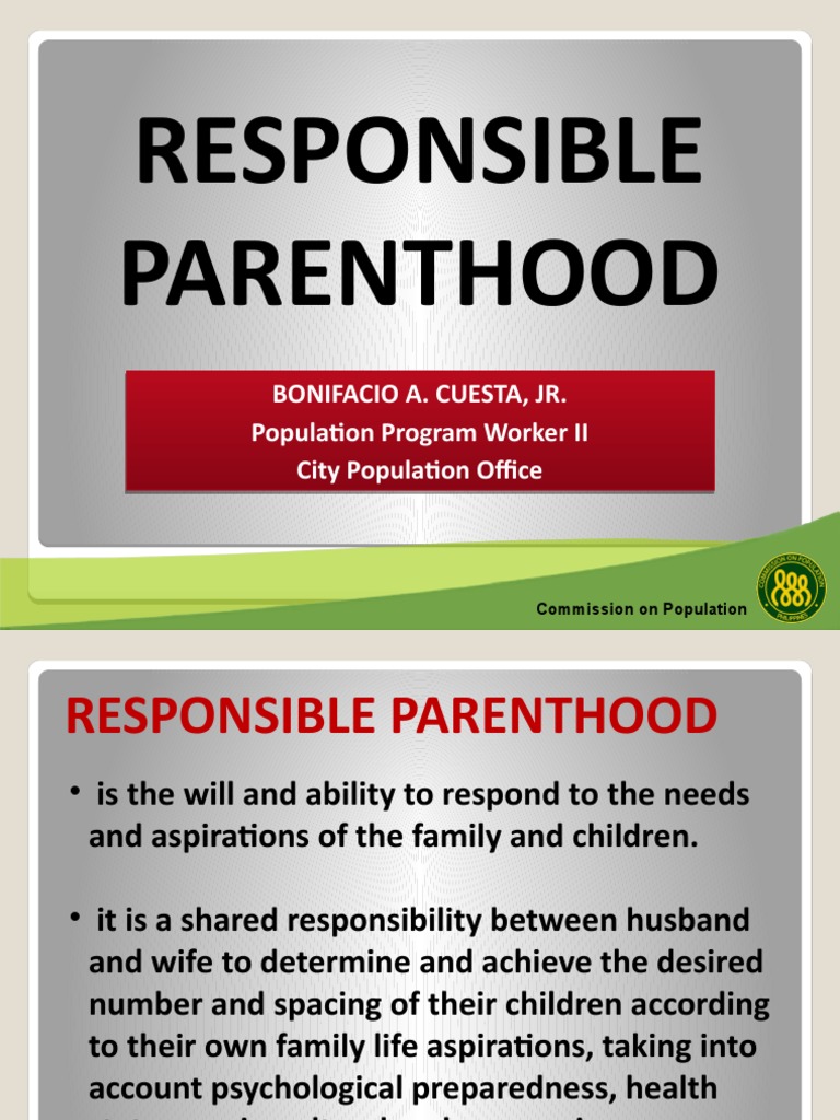Responsible Parenthood: Guidance on the Duties, Rights, and Effective ...