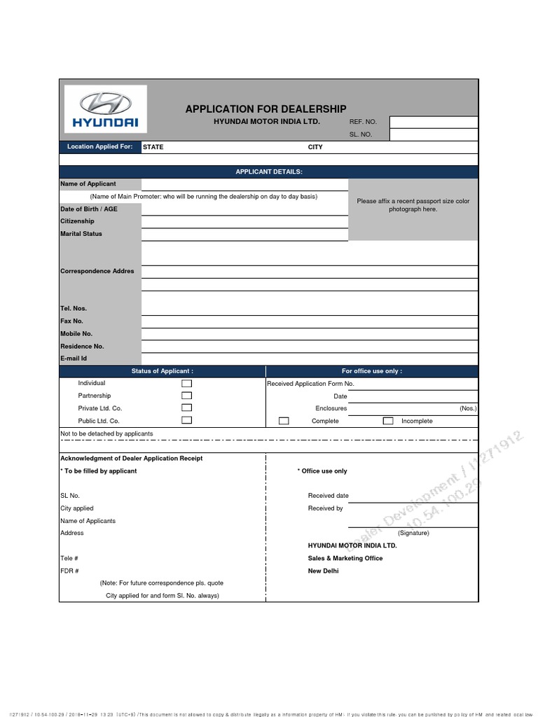 Apply - For - Dealership - Application Form PDF | PDF | Taxes | Partnership