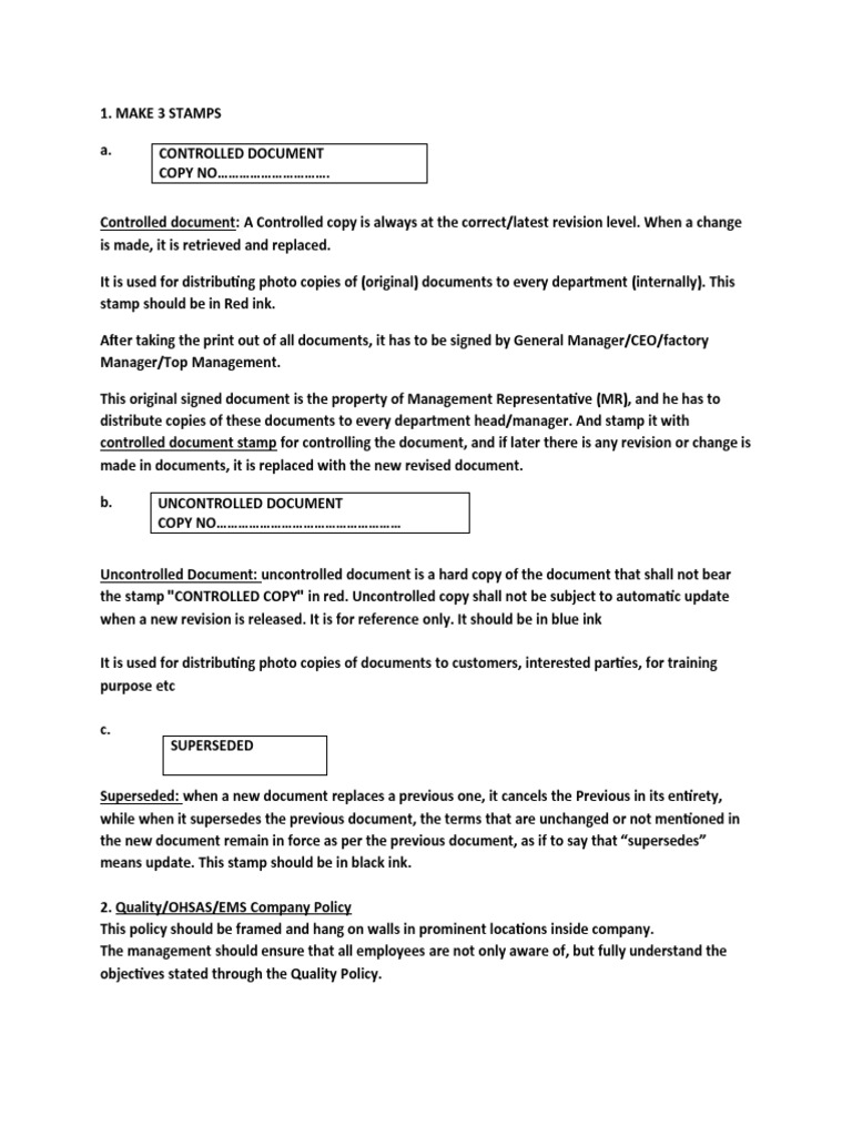 Iso Sample STAMPS | PDF
