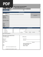 Dealership Application Form | PDF