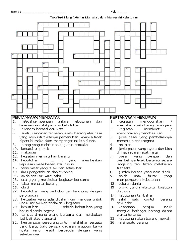 TTS IPS 7 (Kebutuhan Manusia) | PDF