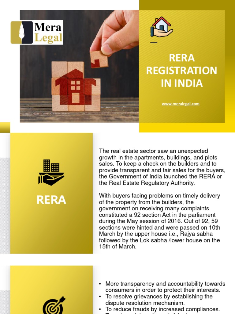 RERA Registration in India | PDF | Common Law | Government