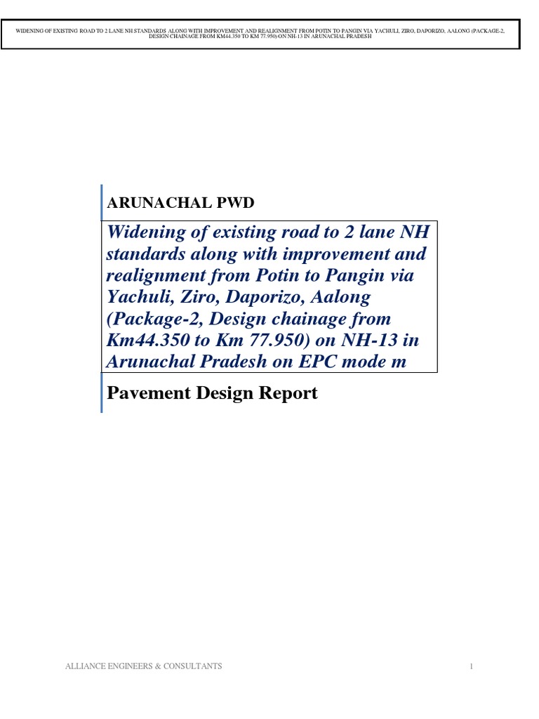 PAVEMENT DESIGN REPORT ZiroCTSB | Download Free PDF | Strength Of ...