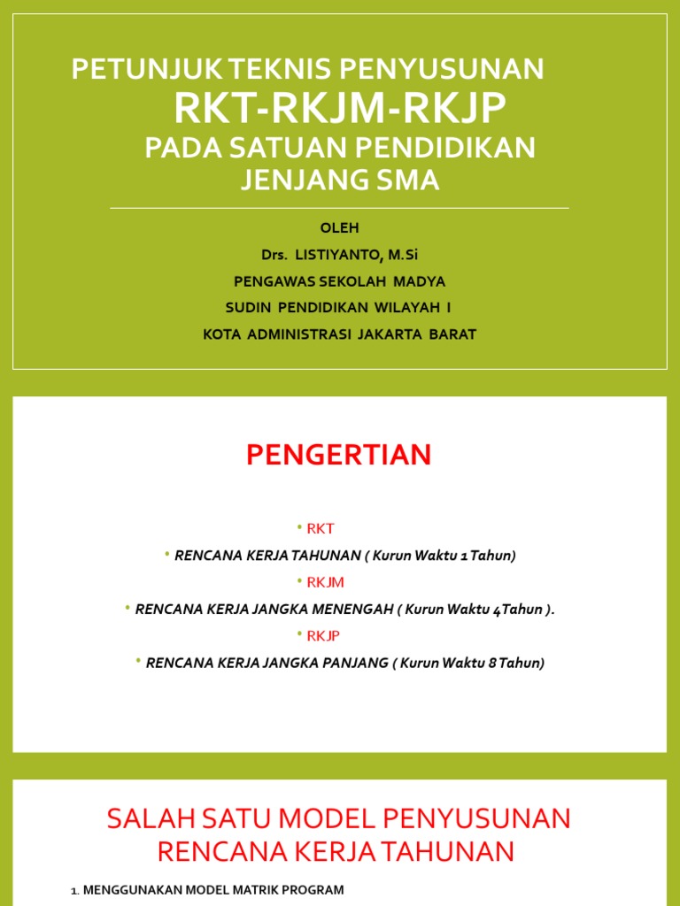 Petunjuk Teknis Penyusunan RKT-RKJM-RKJP 2021 LT | PDF