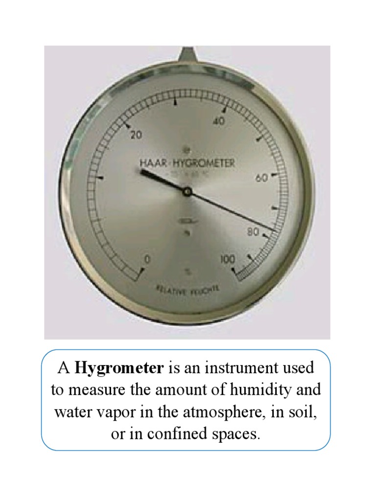 A Hygrometer Is An Instrument Used To Measure The Amount of Humidity ...