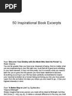 50 Inspirational Book Excerpts | PDF | Mind | Thought