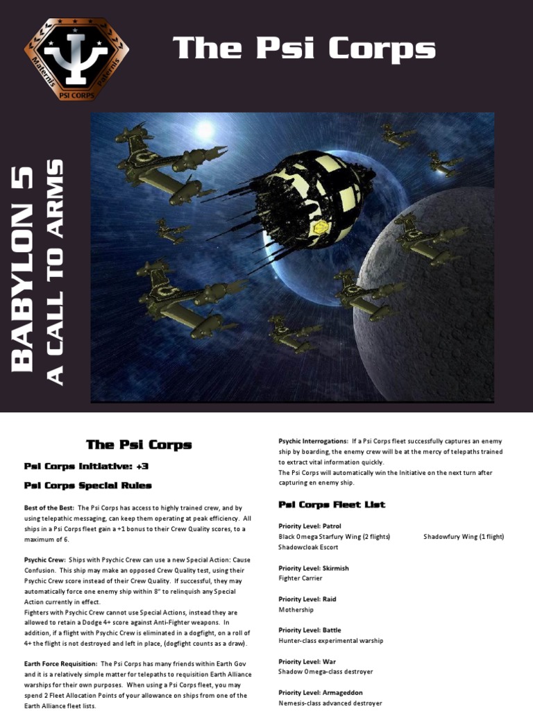 Psi Corps Full | PDF | Fighter Aircraft | Interceptor Aircraft
