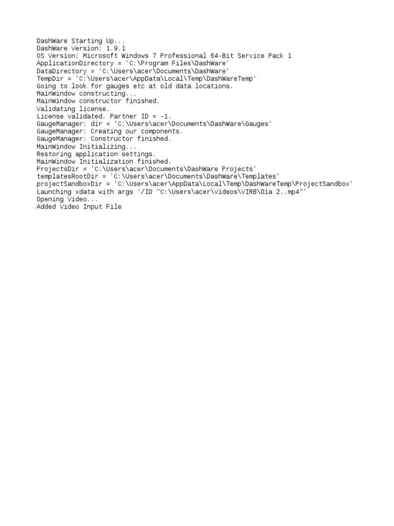 DashWare 1.9.1 Setup Guide | PDF | Technology & Engineering