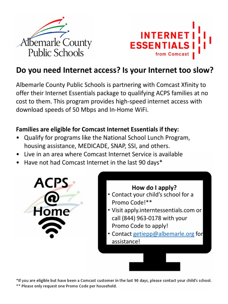 Acps Internet Essentials Flyer English-Spanish 2021 | PDF ...