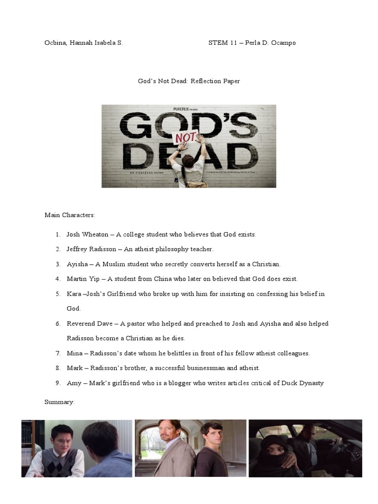 God's Not Dead | PDF | Religious Belief And Doctrine | Theology