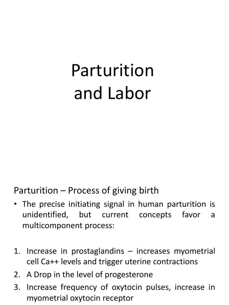 Parturition and Labor | PDF | Childbirth | Pregnancy