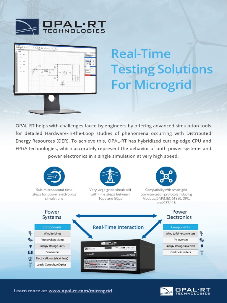 Real-Time Testing Solutions For Microgrid: Learn More at | PDF ...
