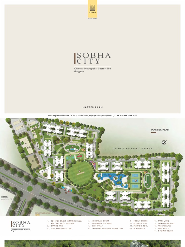 Master-Plan Sobha City 108 | PDF