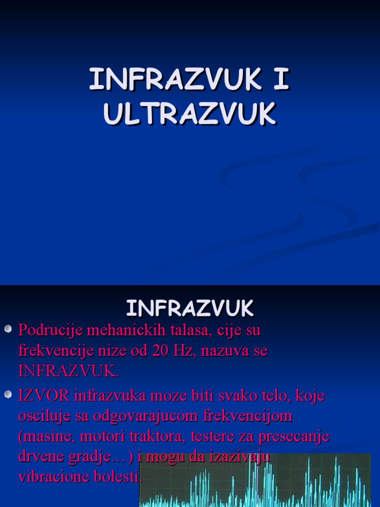 Infrazvuk I Ultrazvuk | PDF