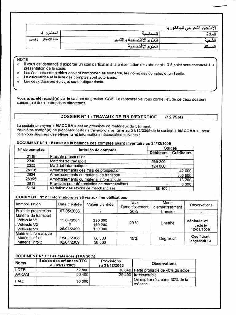 Examen Simili 2 | PDF