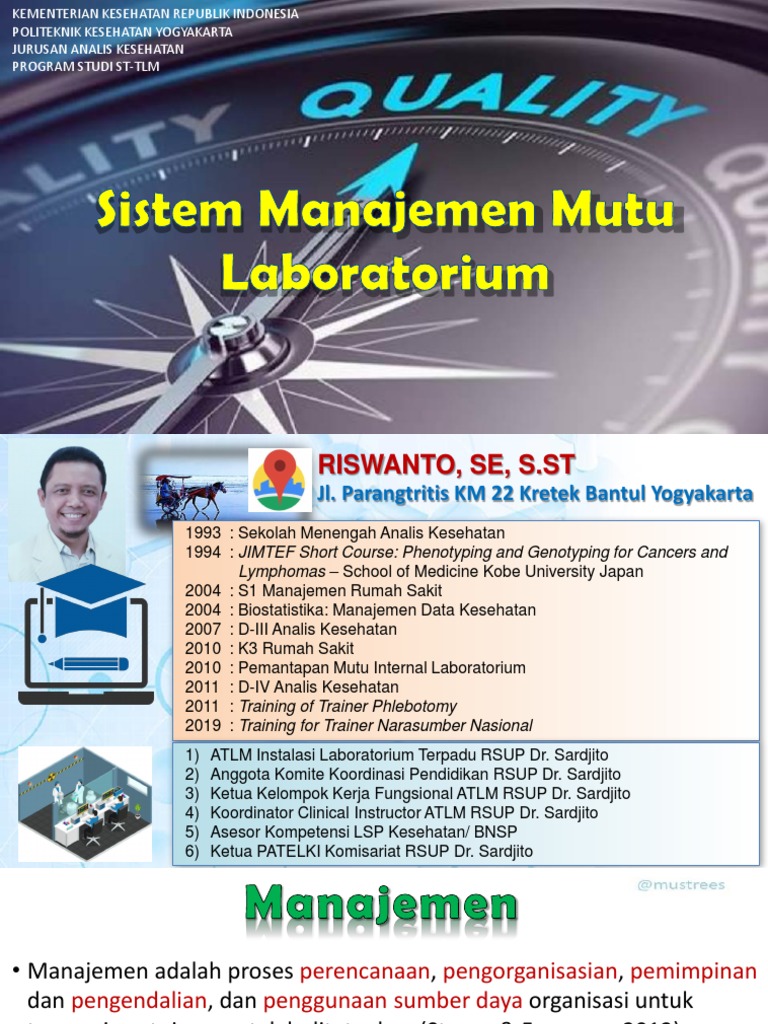 Manajemen Mutu Laboratorium Kesehatan | PDF