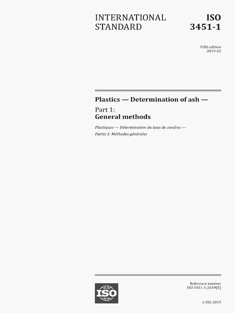 Iso 3451-1-2019 | PDF