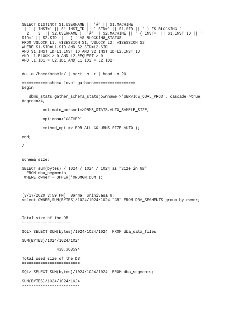 Create - Grant User - Blocking Session | PDF | Information Technology ...