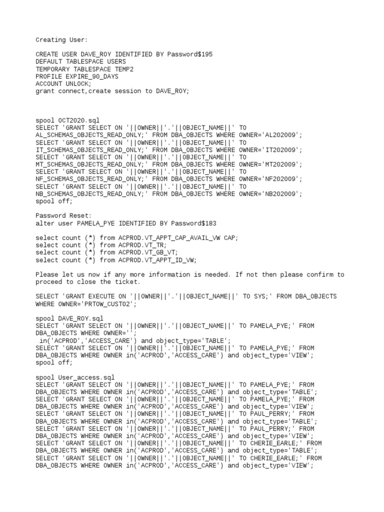 New User Creation in EDW | PDF | User (Computing) | Computing