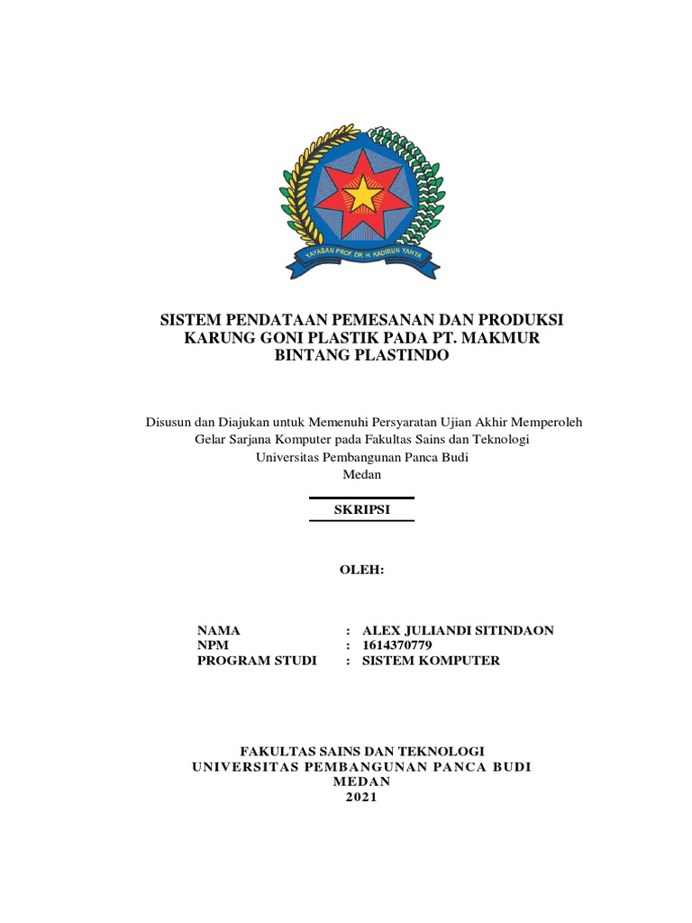 Sistem Pemesanan Karung PT. Makmur | PDF