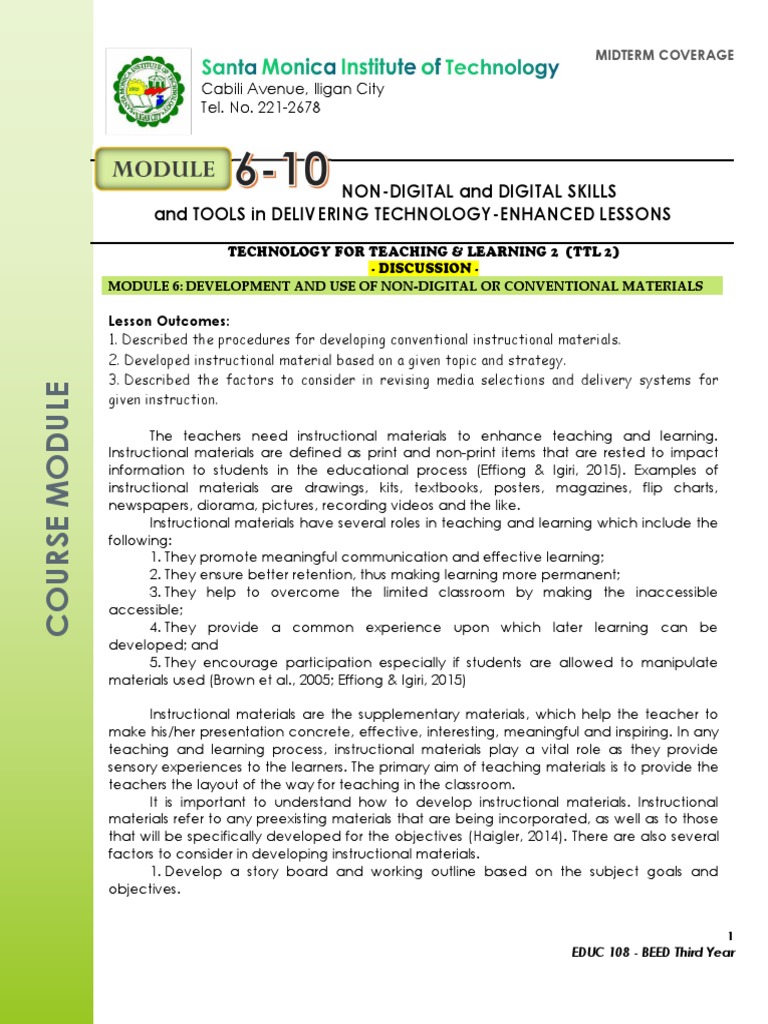 EDUC 108 Prelim Discussion Module 1 5 | PDF | Educational Technology | Infographics