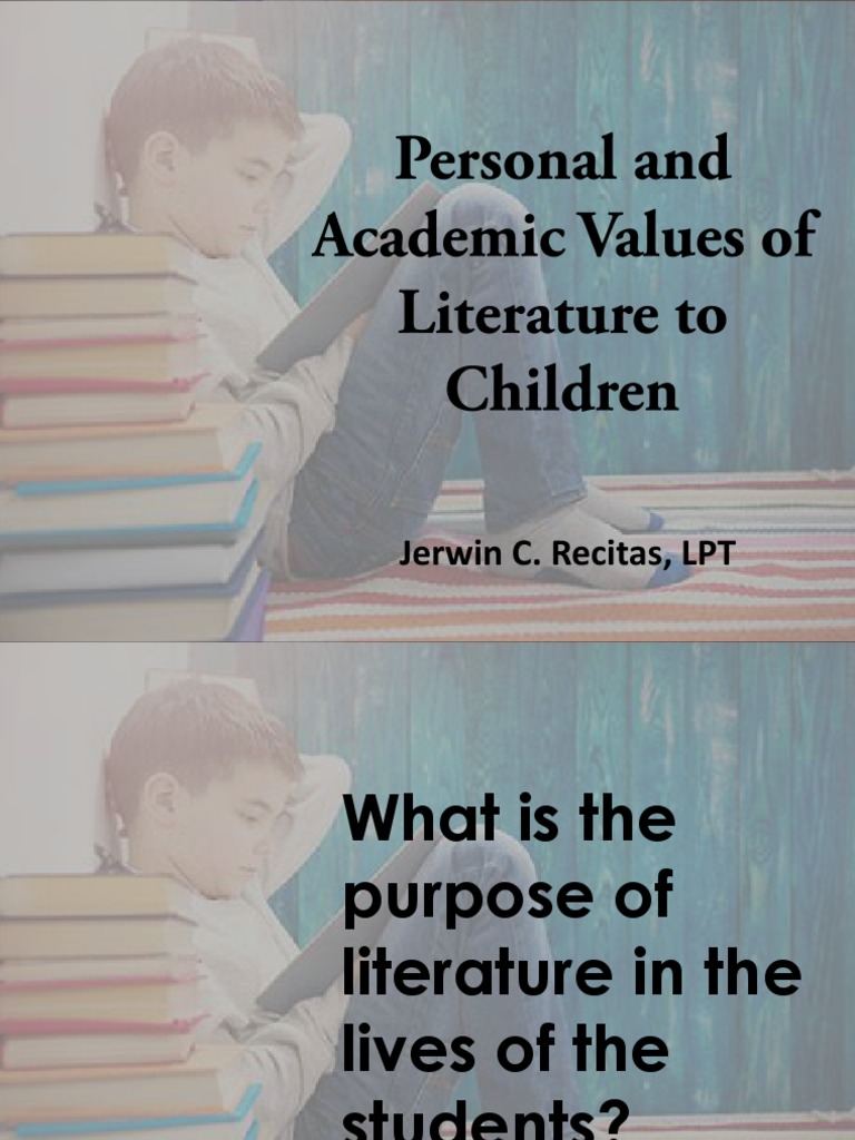 Personal Values of Children's Literature | PDF | Narrative | Libraries