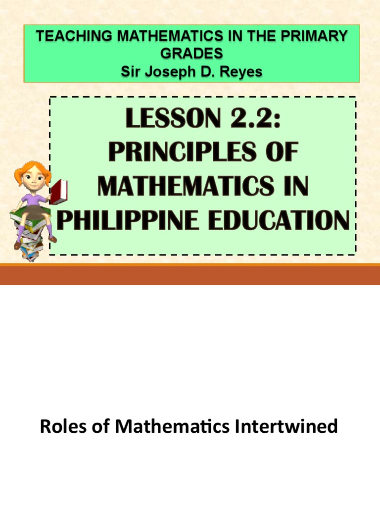 Lesson 2.2 Principles of Mathematics in Philippine Education | PDF
