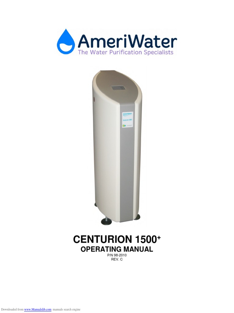 Centurion 1500: Operating Manual | PDF | Hemodialysis | Membrane