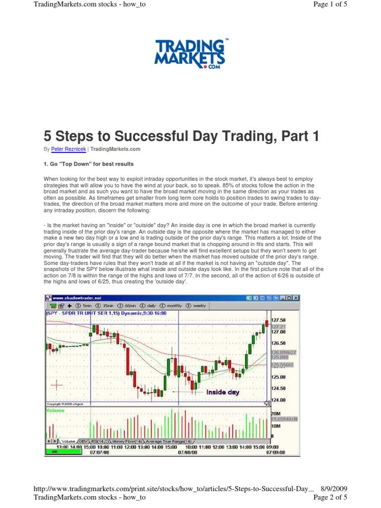 Day Trading Success Strategies | PDF | Day Trading | Stocks