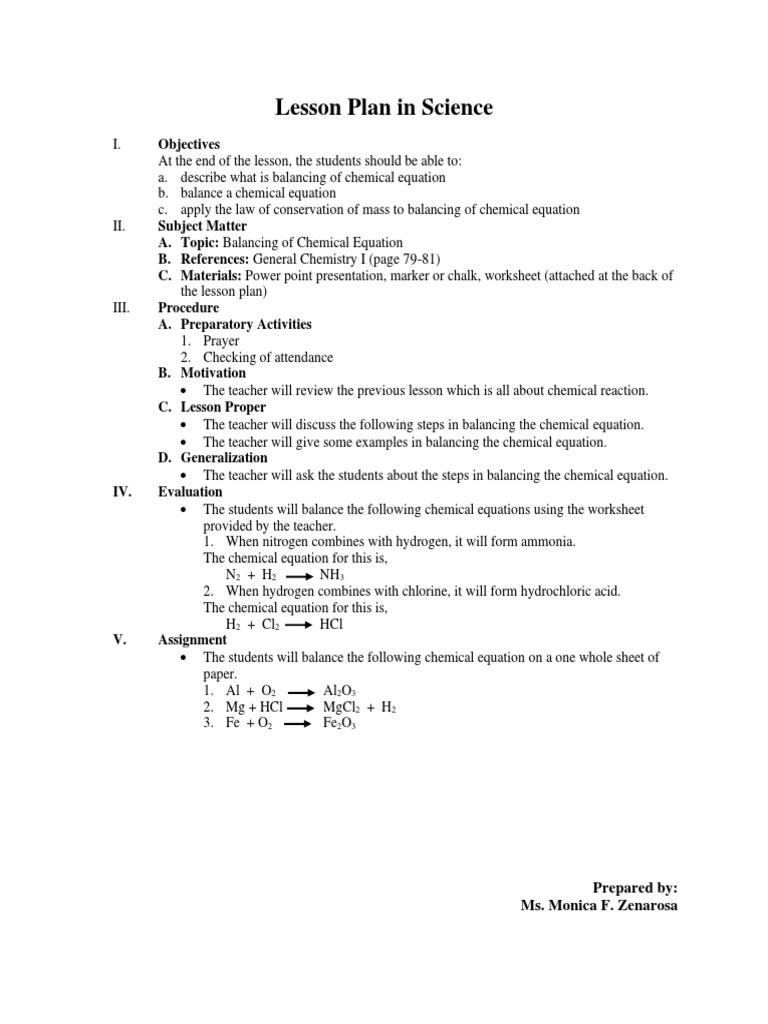 Semi Detailed Lesson Plan | PDF | Chemistry | Hydrochloric Acid