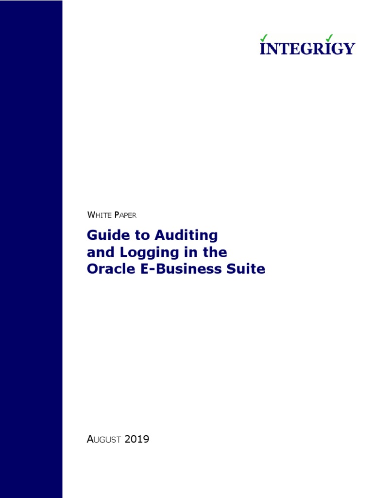 Integrigy Oracle Ebs Auditing Pdf Databases Payment Card Industry Data Security Standard
