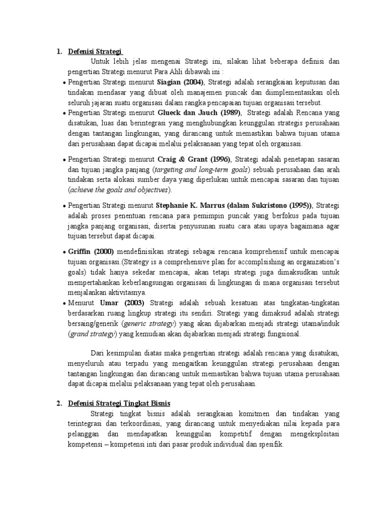 Tingkatan Strategi | PDF | Karier & Perkembangan | Bisnis