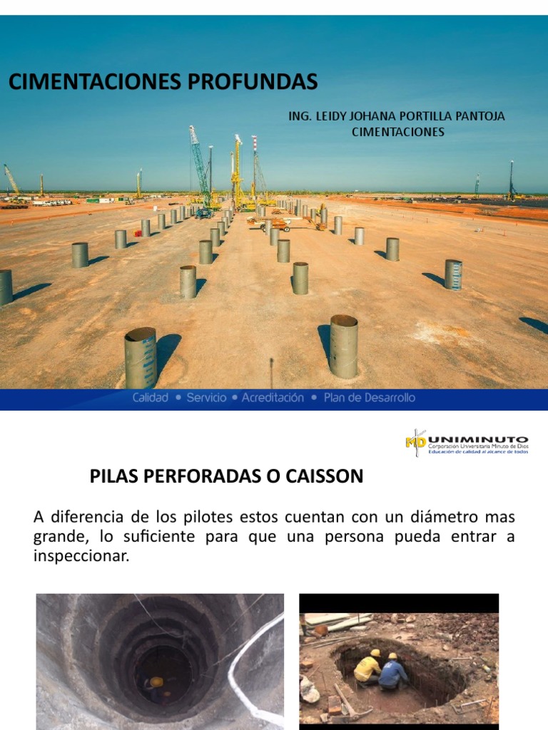 Cimentaciones Profundas | PDF | Fundación profunda | Suspensión (Química)