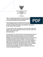 Teks UUD 1945 PDF Untuk Upacara | PDF