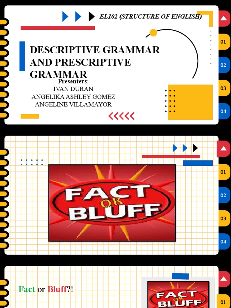 Descriptive and Prescriptive Grammar (G3) | PDF | Grammar | Linguistics