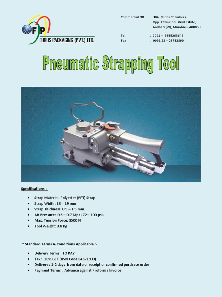 Pneumatic Strapping Tool | PDF