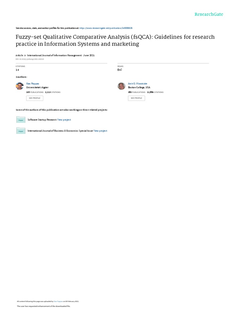Fuzzy-Set Qualitative Comparative Analysis (Fsqca) : Guidelines For ...