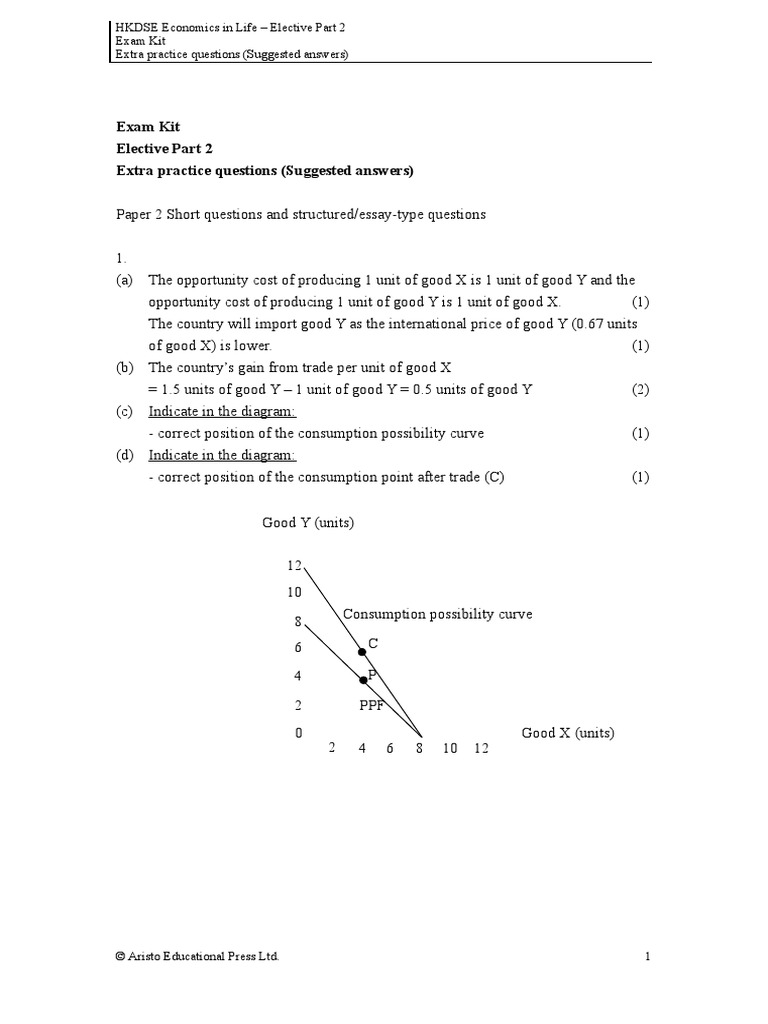 Exam Kit E2 Answers Eng | PDF | Macroeconomics | Economies
