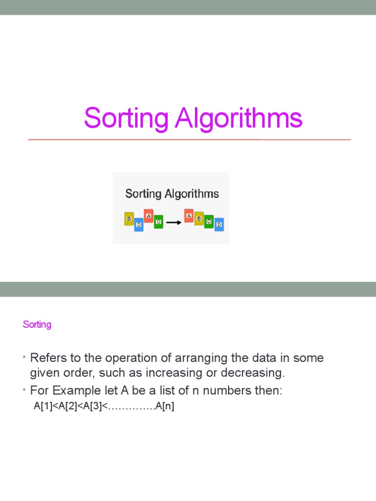 Lec3 Sorting Techniques 16082021 085208am | PDF | Computing | Mathematical Logic