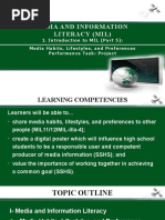MIL - Digital Poster (Rubrics) Performance Tasks | PDF | Graphics | Rubric (Academic)