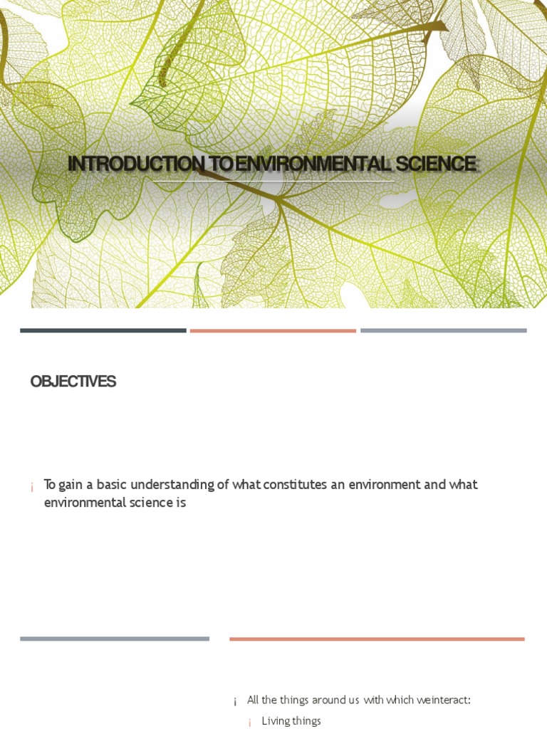 1 Introduction To Environmental Science | PDF | Natural Environment ...