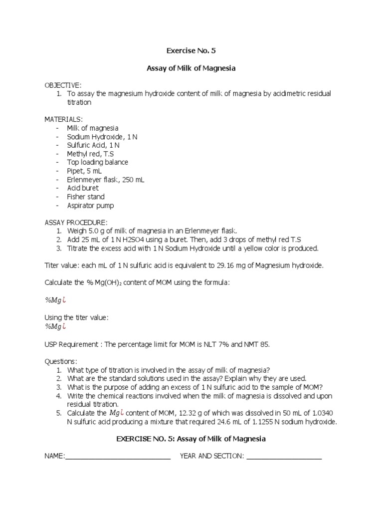 Laboratory Activity 5 | PDF