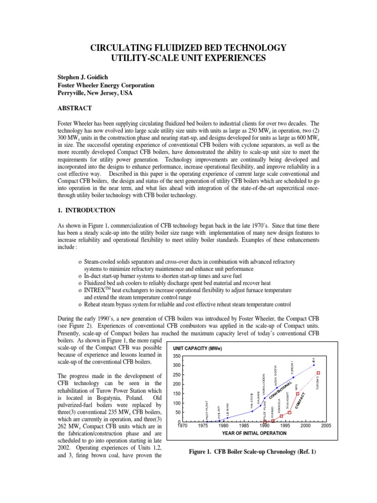 Foster Wheeler CFB Boiler | PDF | Boiler | Furnace