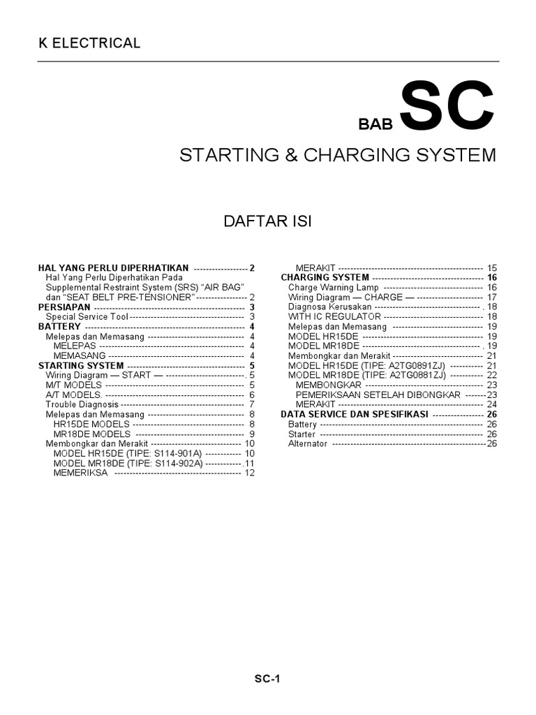 Starting & Charging System | PDF