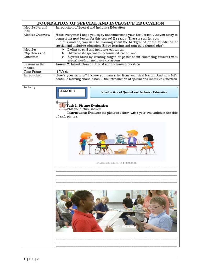 Foundations of Inclusive Education | PDF | Special Education ...