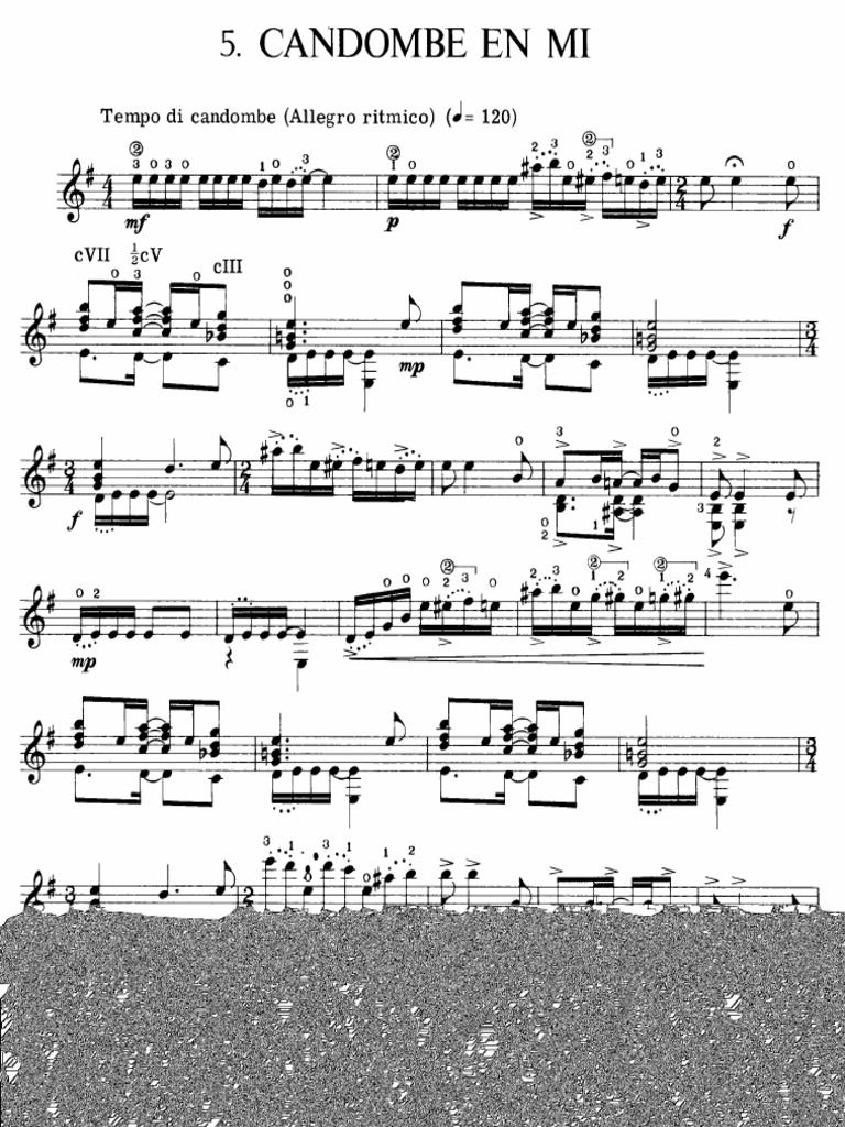 Candombe en Mi | PDF