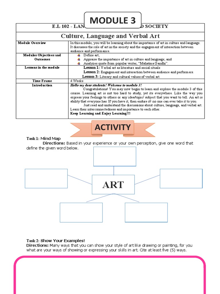 mODULE 3 lESSON 1-3 | PDF | Storytelling | Narrative