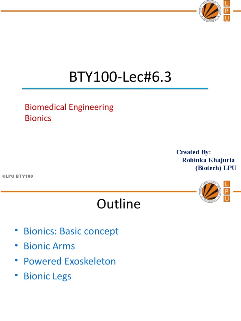 Bionic Limb | PDF | Prosthesis | Arm