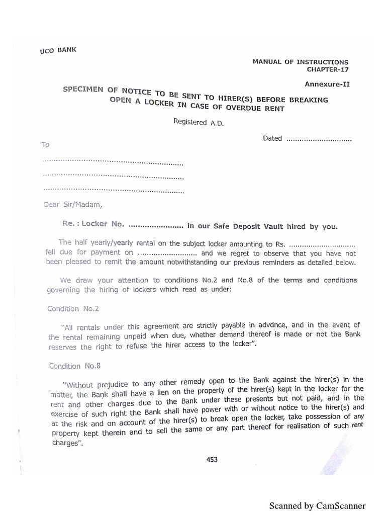 Locker Breaking Notice | PDF